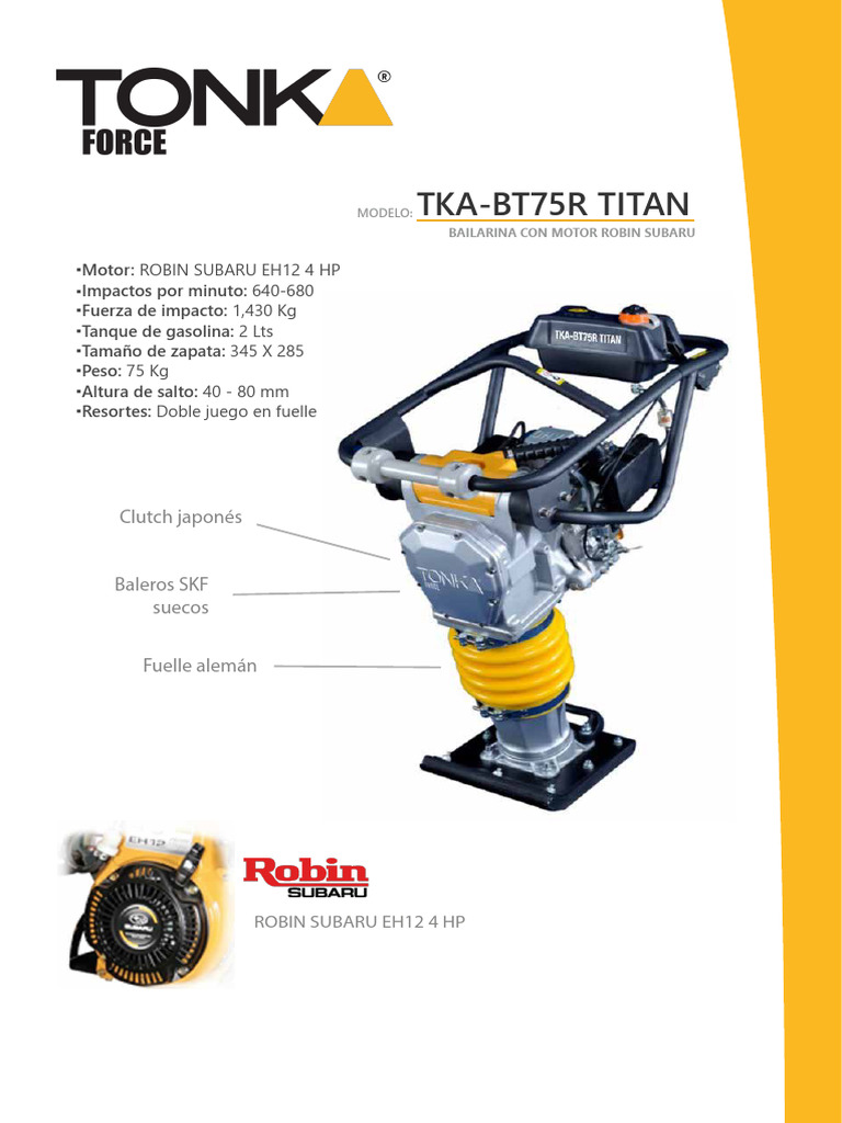 Ficha tecnica TONKA-TITAN | PDF
