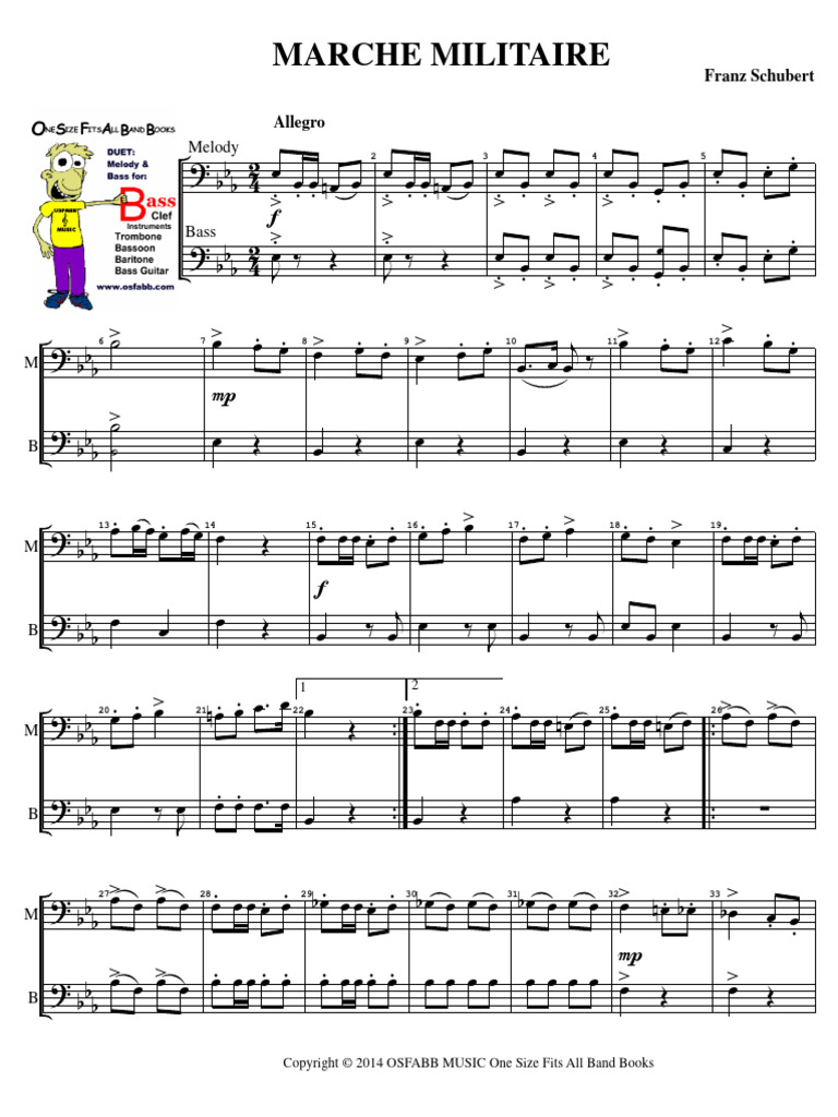 Marche Militaire Bass Clef | PDF | Échecs