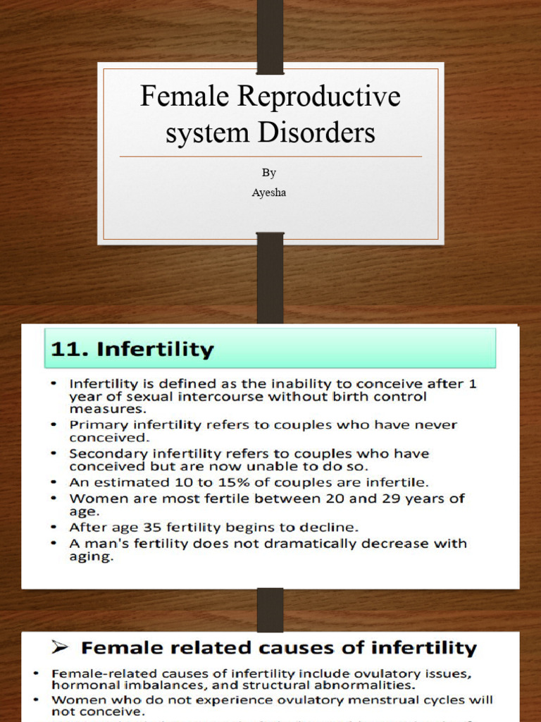 Female Reproductive Disorders Guide | PDF