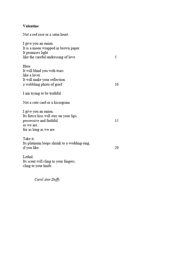 Love and Conflict Poetry Selection | PDF