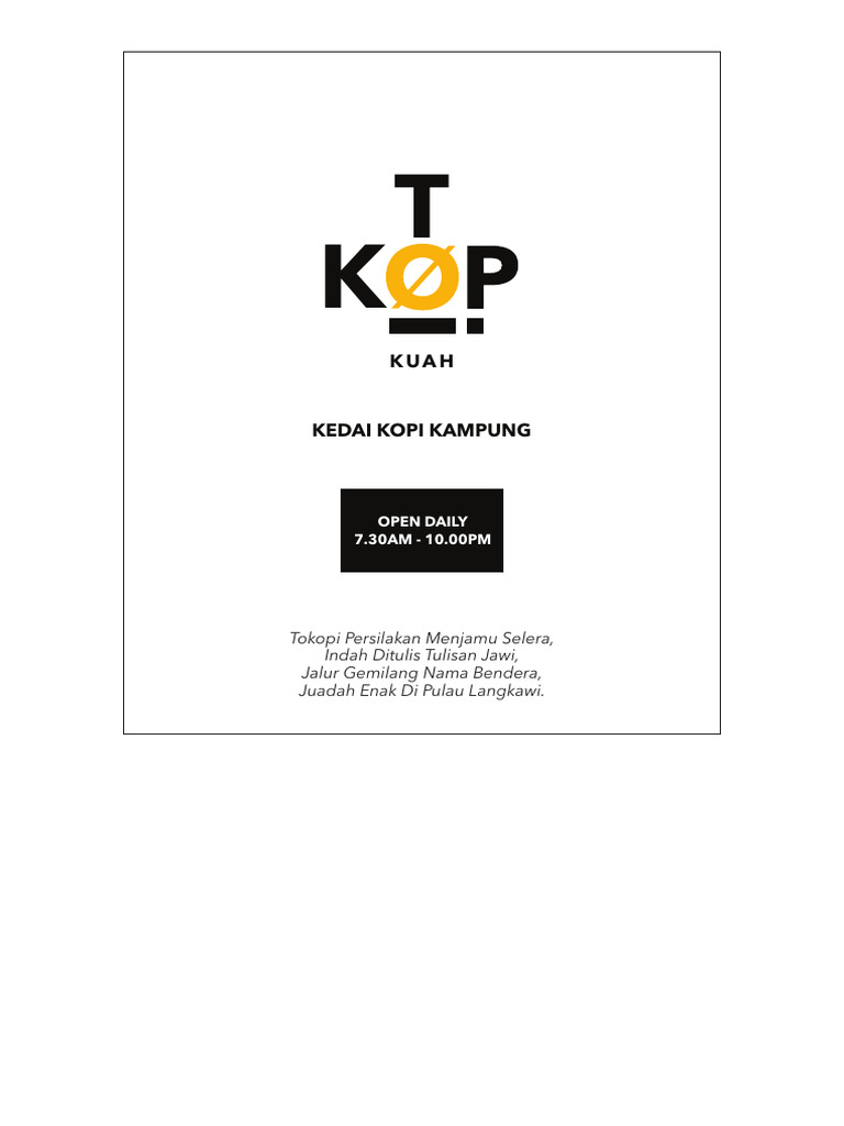 Tokopi Menu 3jan24 | PDF | Foods | Cuisine
