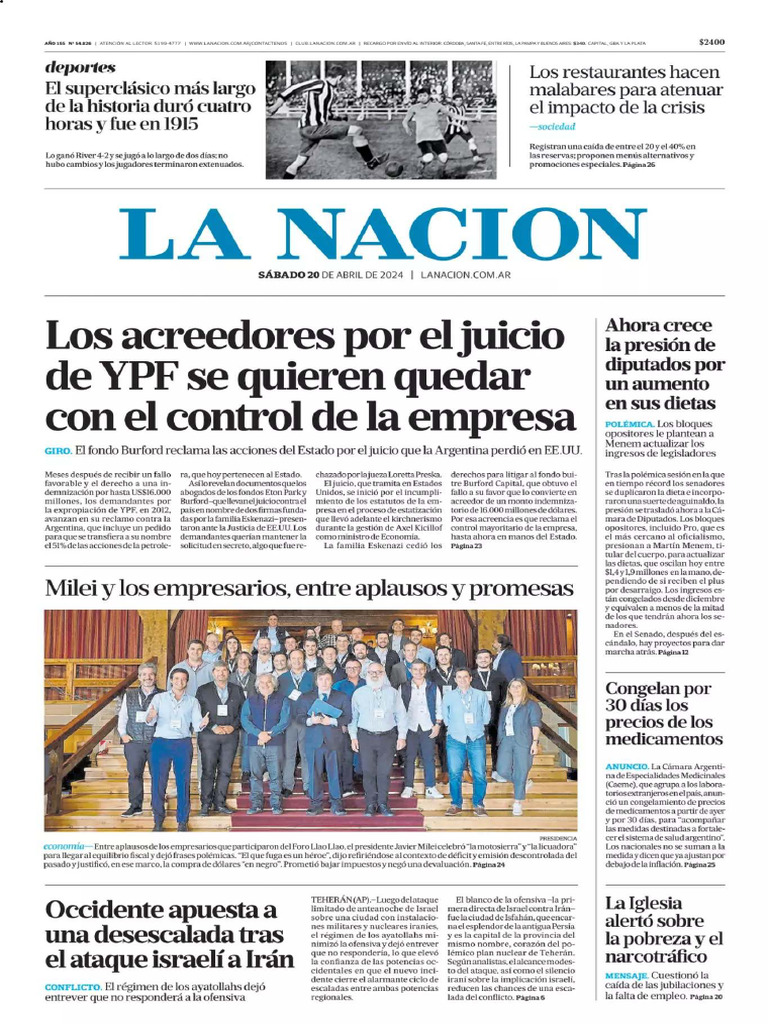 La Nación 20 Abr 2024 | PDF