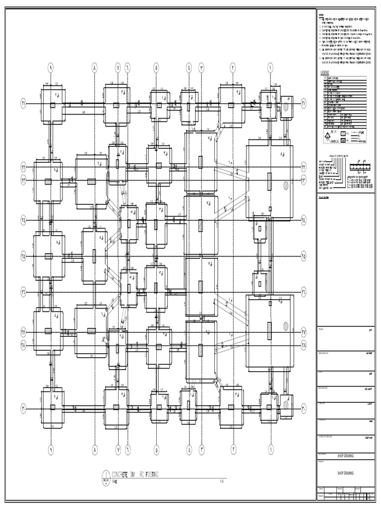Concrete Dim Rc Footing | PDF