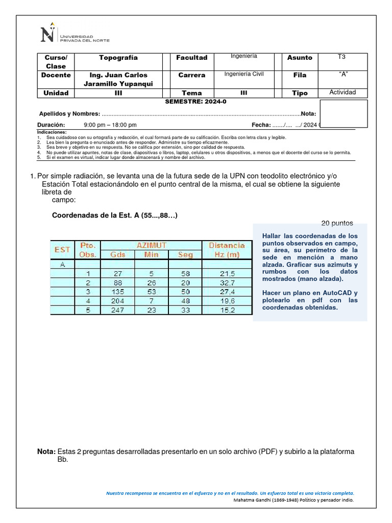 Examen T3 2024 0 | PDF