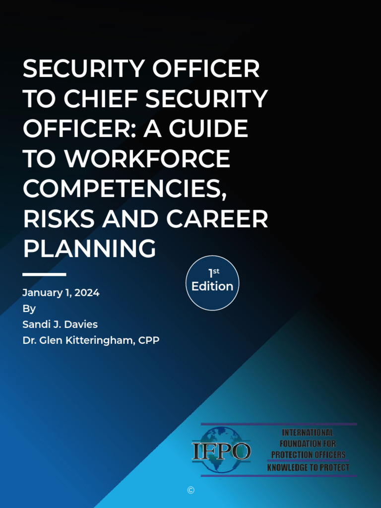 INTRO To IFPO SO Risks Competencies 1st | PDF | Security Guard