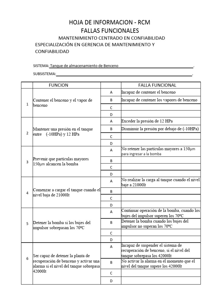Grupo 6 - RCM FINAL | PDF | Ingeniería de confiabilidad | Bomba