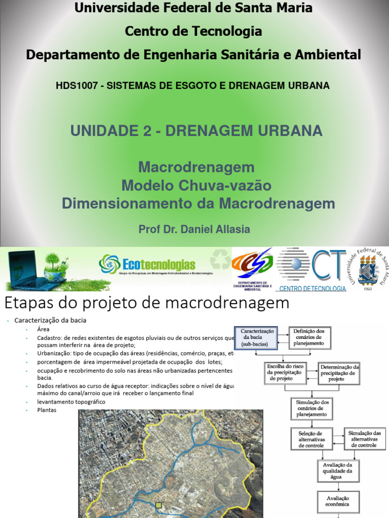 Macrodrenagem Urbana: Etapas e Modelos | PDF | Drenagem | Geografia Física