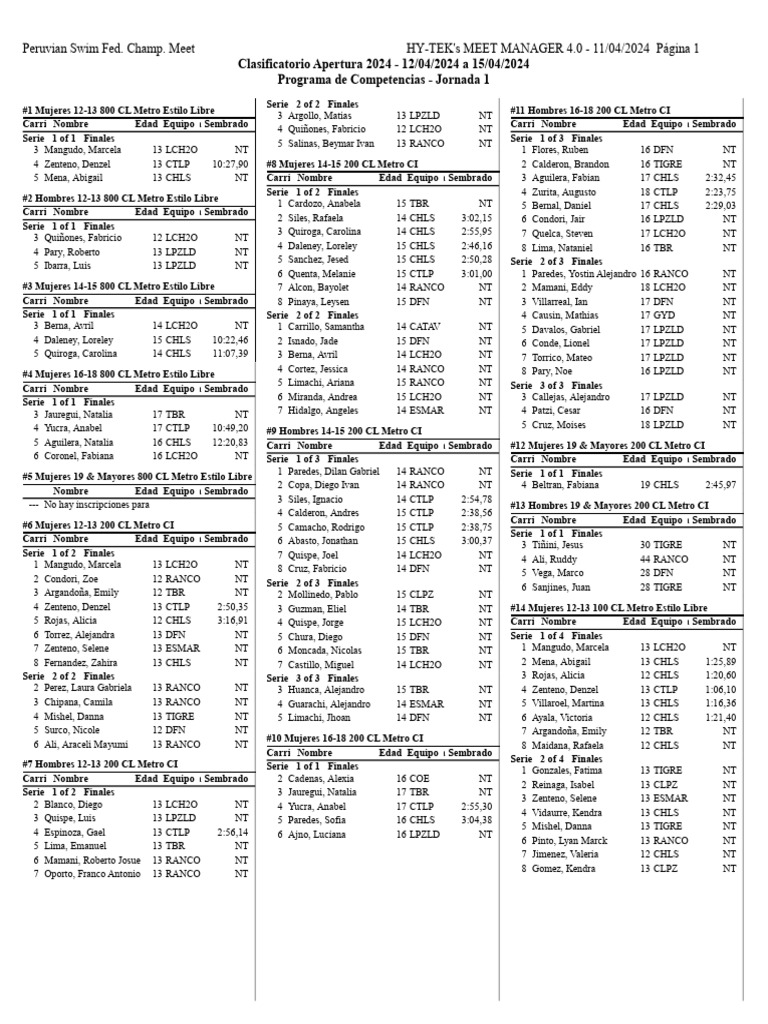 Series 1 Jornada | PDF