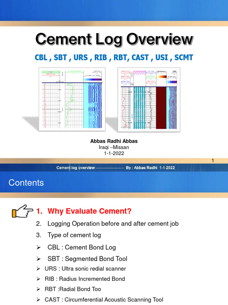 Cement Log | PDF | Ultrasound | Amplitude