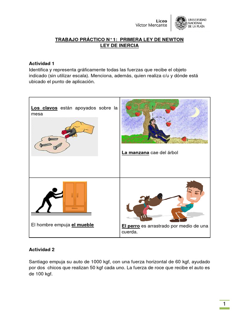 TP1. 4to LVM 2021.1ra Ley | PDF | Fricción | Fuerza