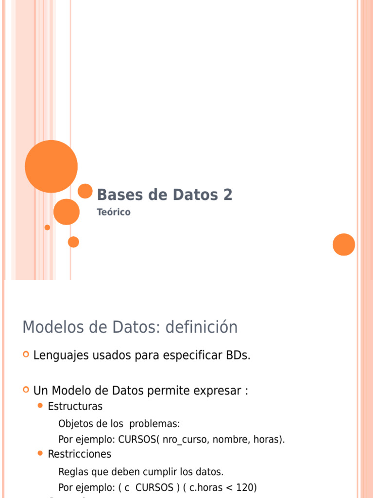bd2 Teorico04 | PDF | Informática | Programación de computadoras