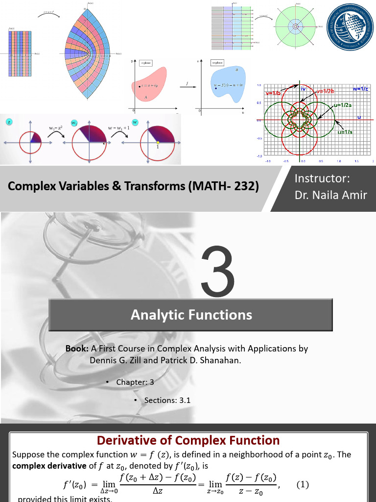 Lecture # 12(Differentiable and Analytic Functions) (1) | Download Free PDF | Function ...