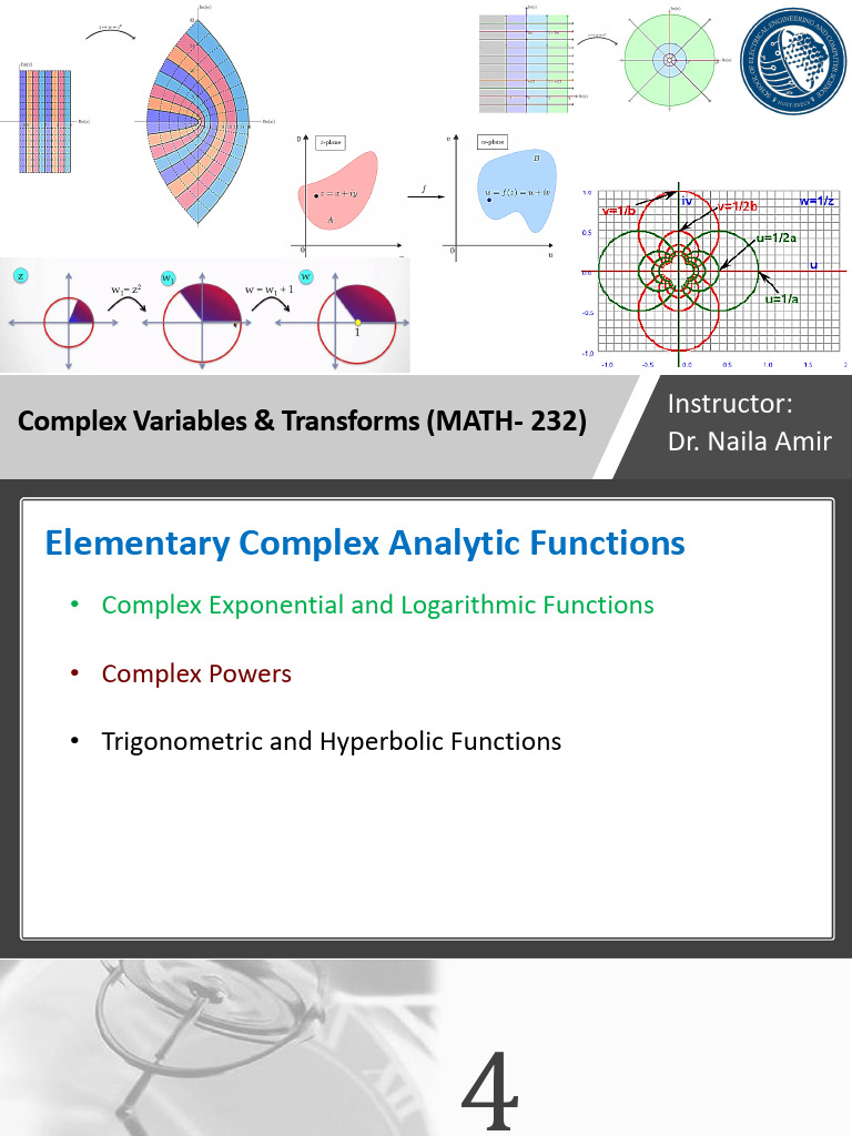 Lecture # 16(Complex Logarithmic Function and Complex Power function) | PDF | Complex Number ...