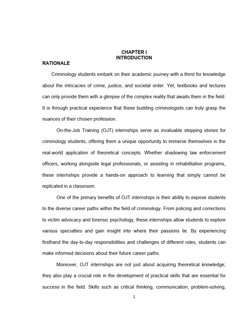 Internship Narrative Report 2 | PDF | Internship | Job Hunting