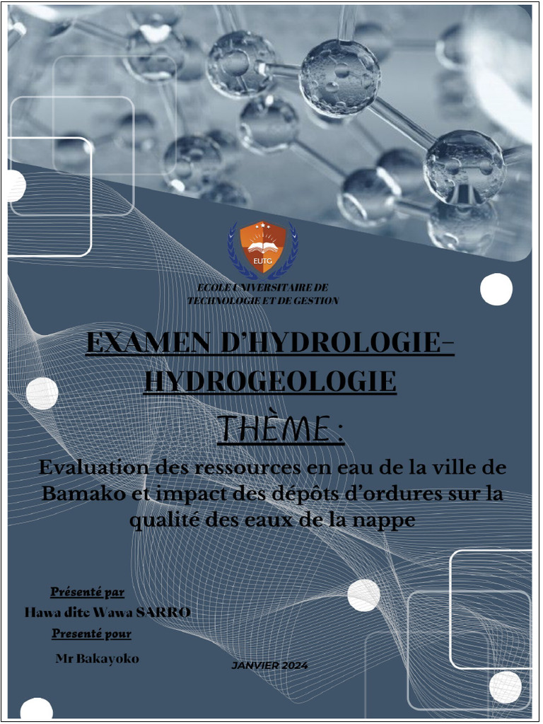 Hydrologie Du Mali | PDF | Hydrogéologie | Eau
