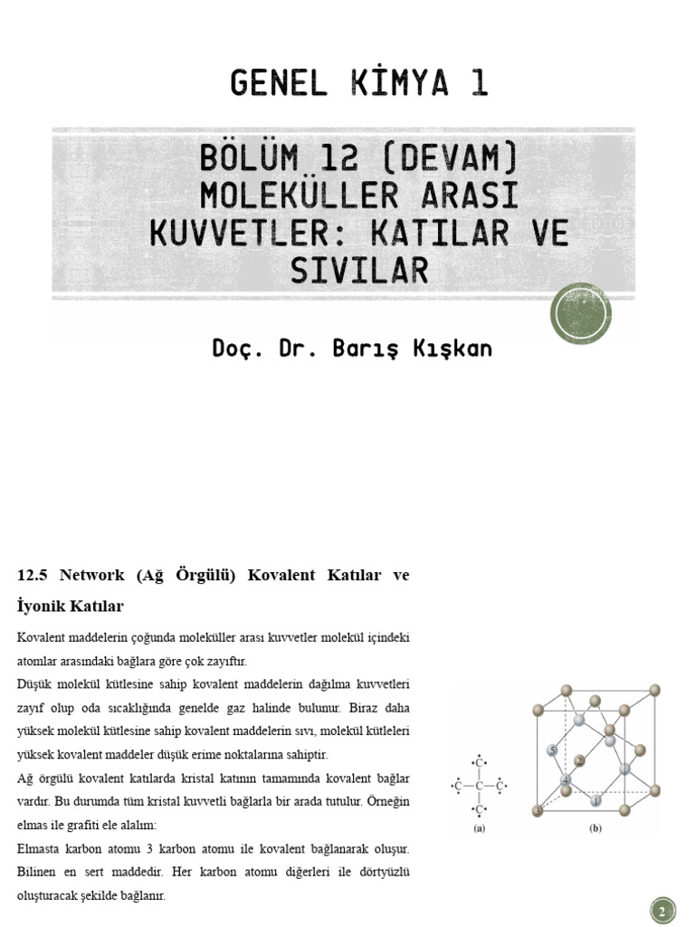 Genel Kimya Ders 9 | PDF