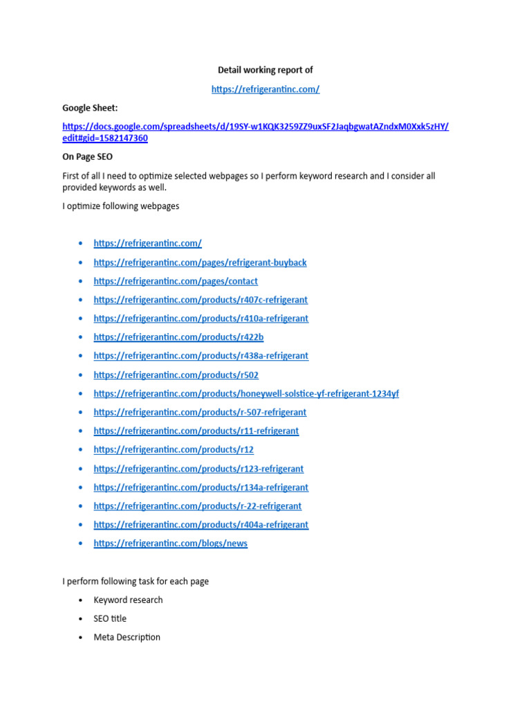 Detail Working Refrigerant | PDF | Search Engine Optimization | Hypertext
