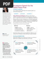 Wiesel's Nobel Peace Prize Acceptance Speech | PDF | Social Science