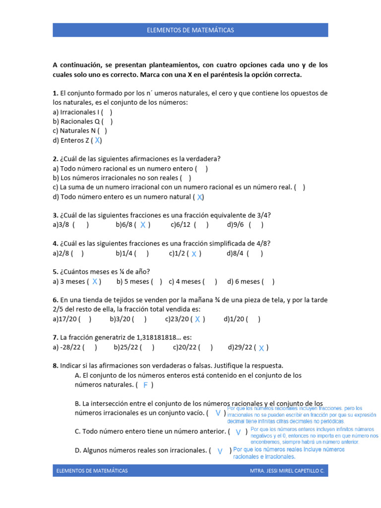 Ejercicios de Matemáticas Básicas | PDF | Conjunto (Matemáticas ...