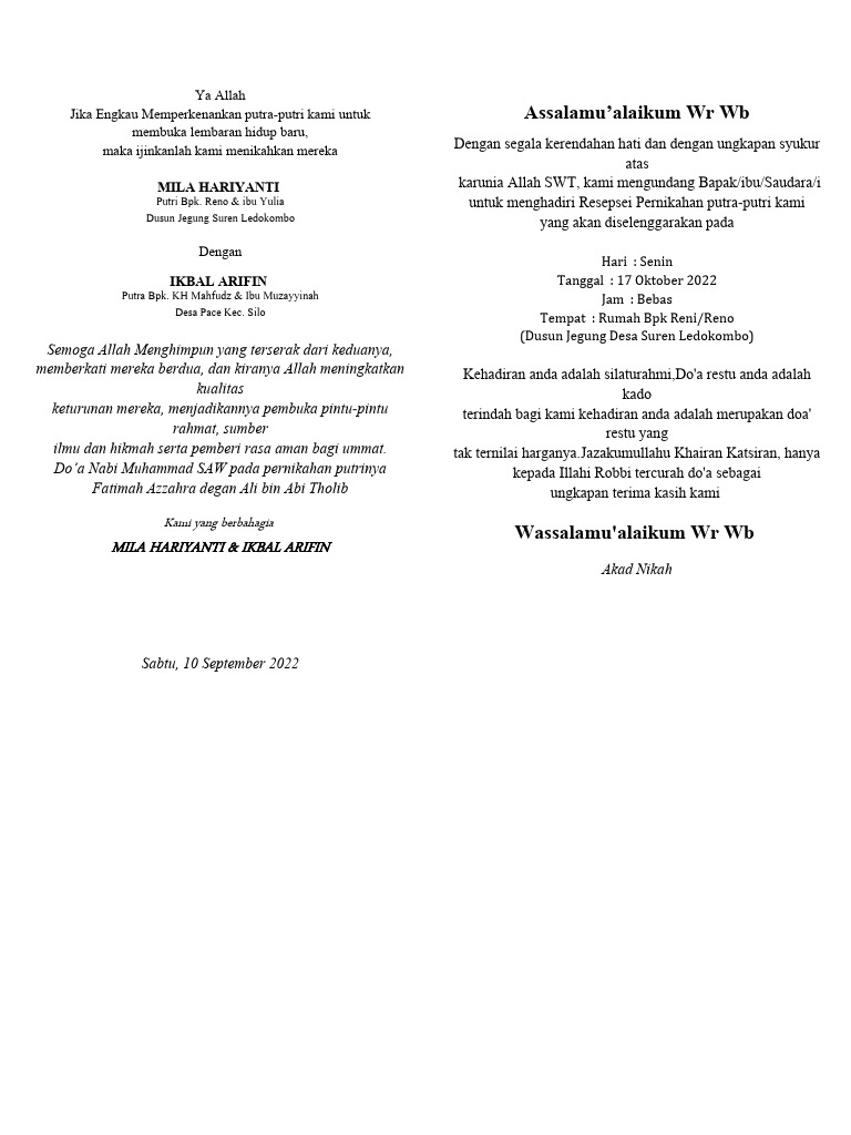 Undangan Hitam | PDF