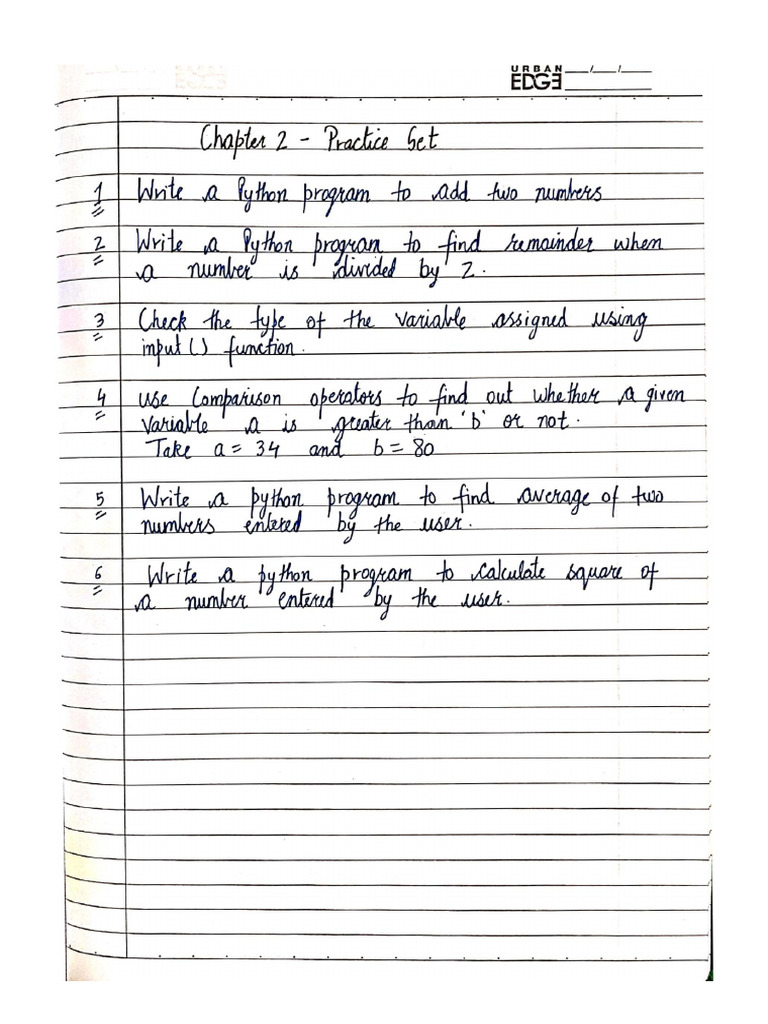 Chapter 2 - Practice | PDF