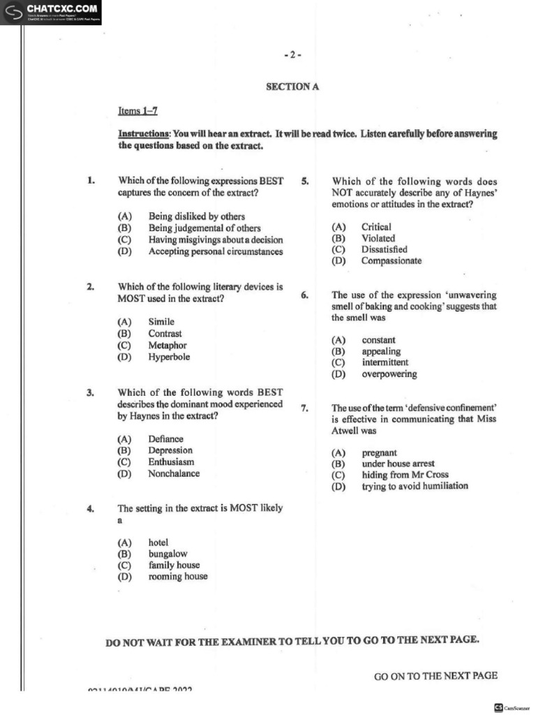 CAPE Comm Studies - P1 2022 | PDF