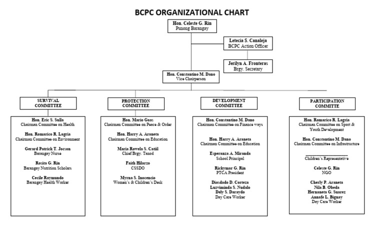 BCPC Organizational Chart | PDF