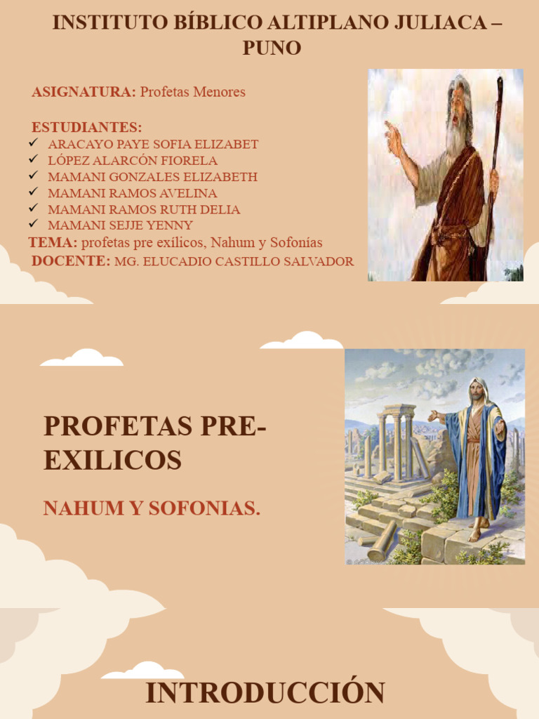 Nahum y Sofonias | PDF | Profeta | Profecía