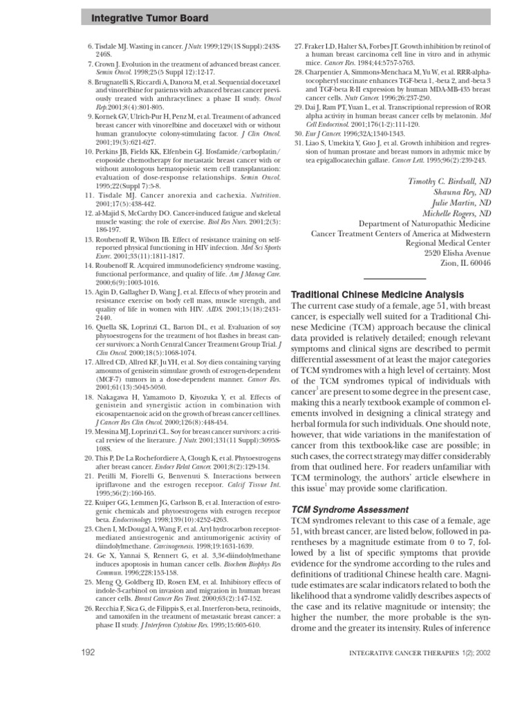 Wicke Cheung 2002 Traditional Chinese Medicine Analysis | PDF ...