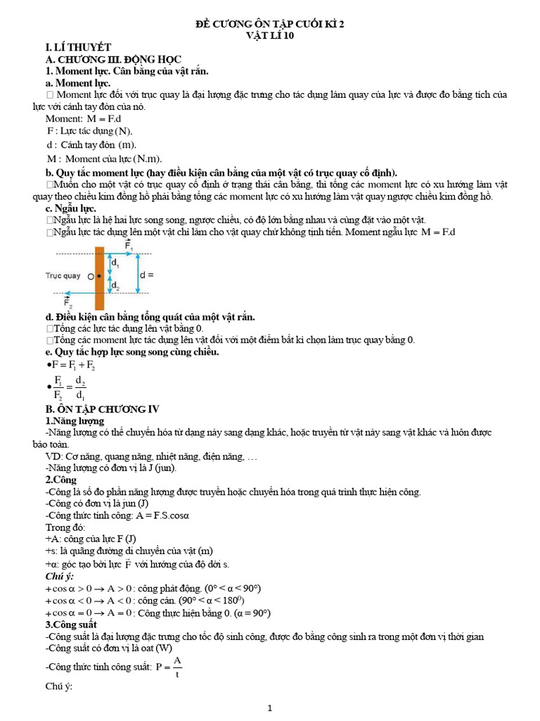 ĐỀ-CƯƠNG-CK2-K10.1 | PDF