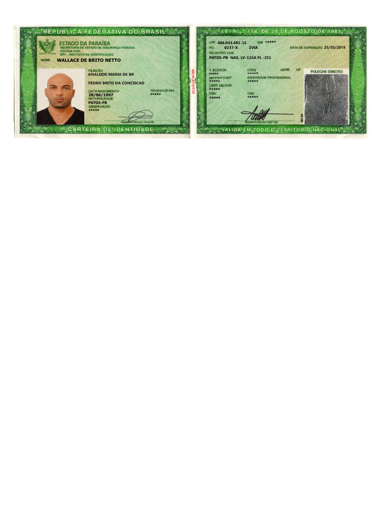 Tira Foto Do RG Aki Lix | PDF