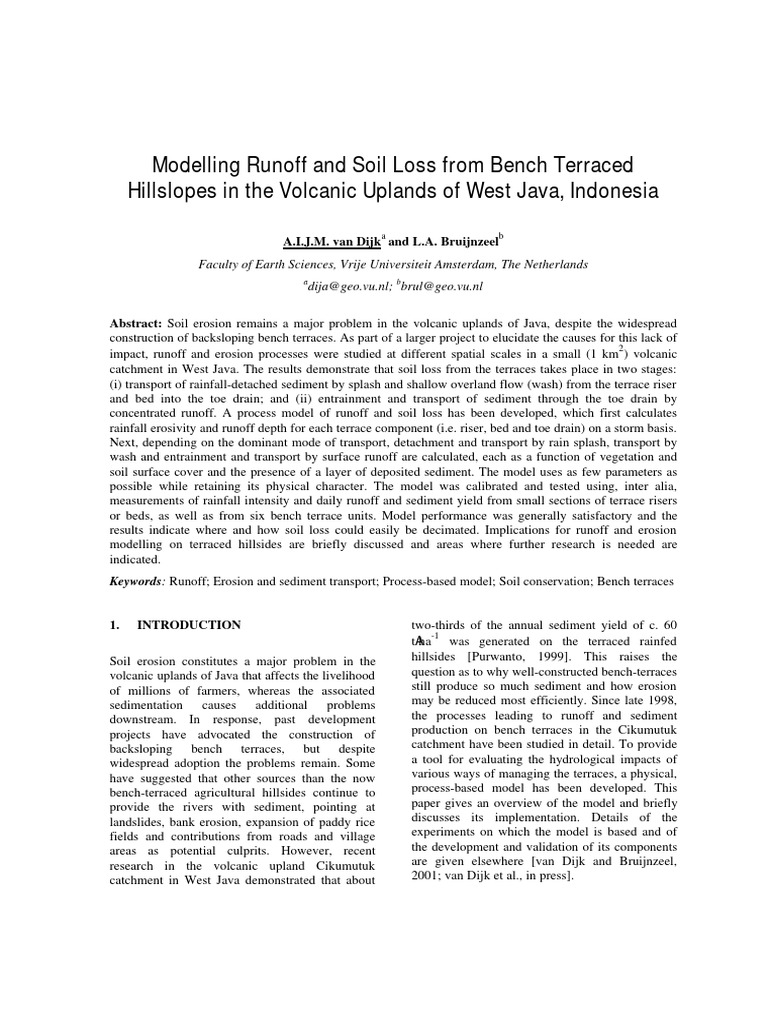 Modsim | PDF | Surface Runoff | Erosion