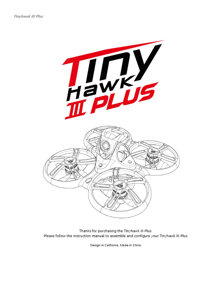 Tinyhawk III PLUS-RTF Manual English | PDF | Usb | Menu (Computing)
