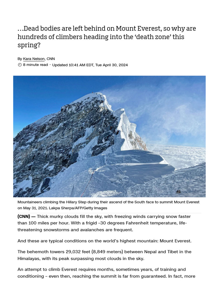 Everest | PDF | Mount Everest | Mountaineering