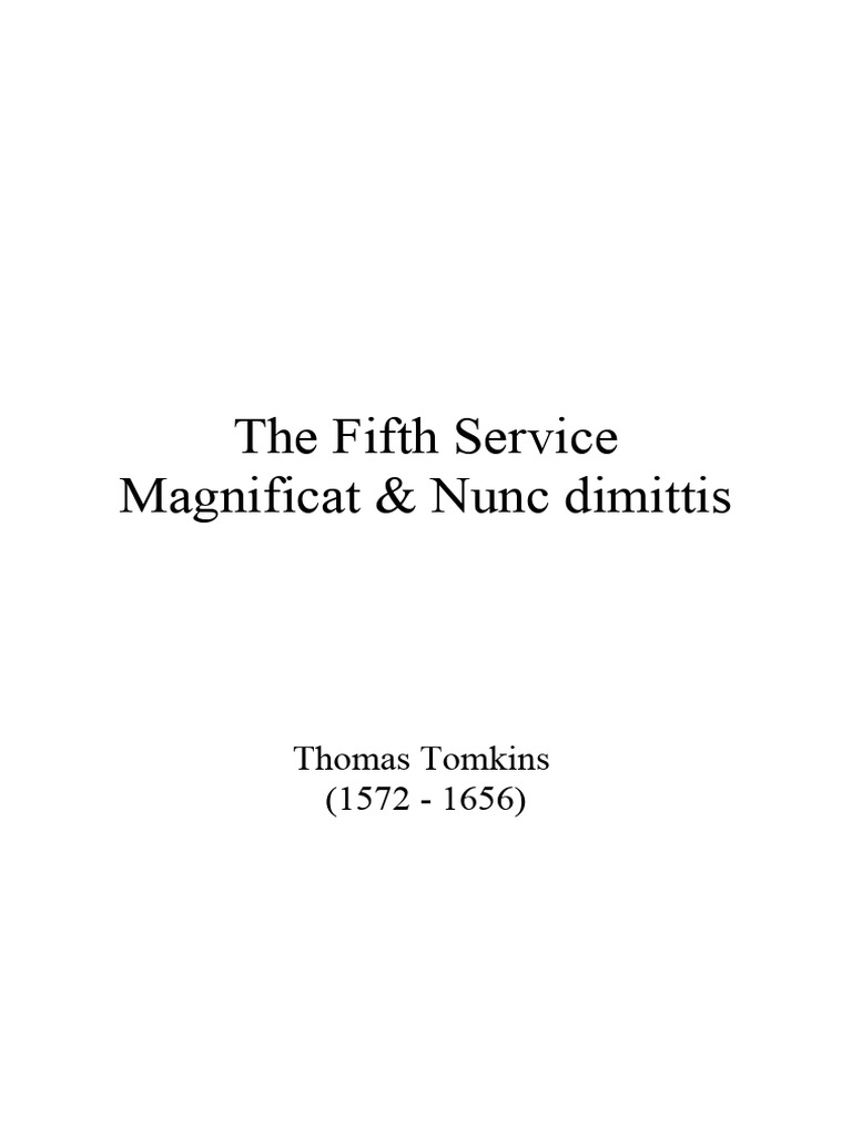 Tomkins 5th Service | PDF | Christian Worship And Liturgy | Christian Prayer