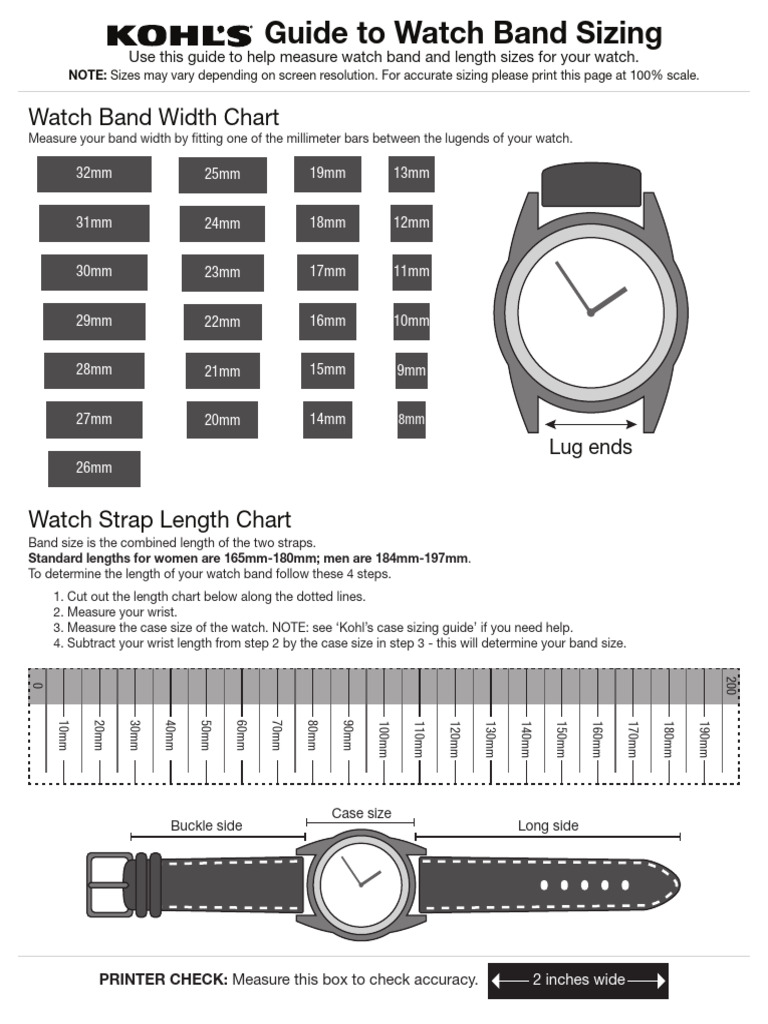 Watch Band Sizing Guide | PDF