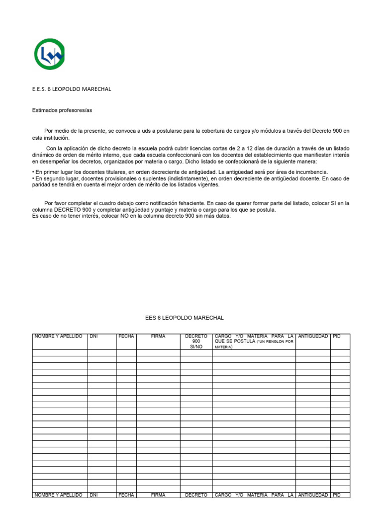 Decreto 900 | PDF