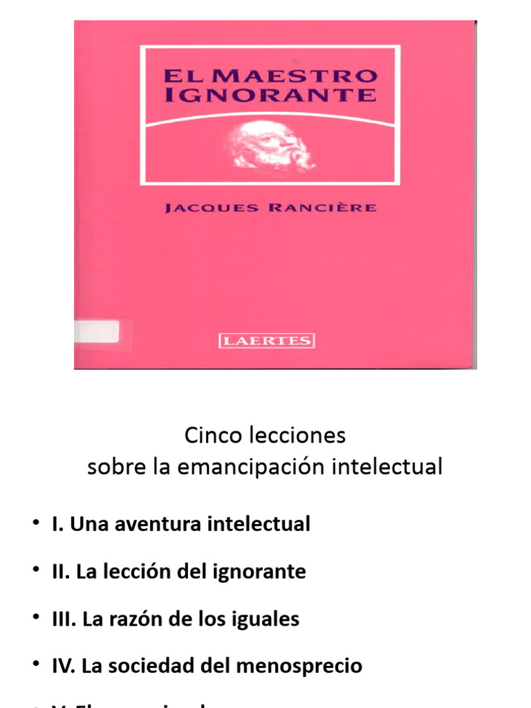 El Maestro Ignorante | PDF