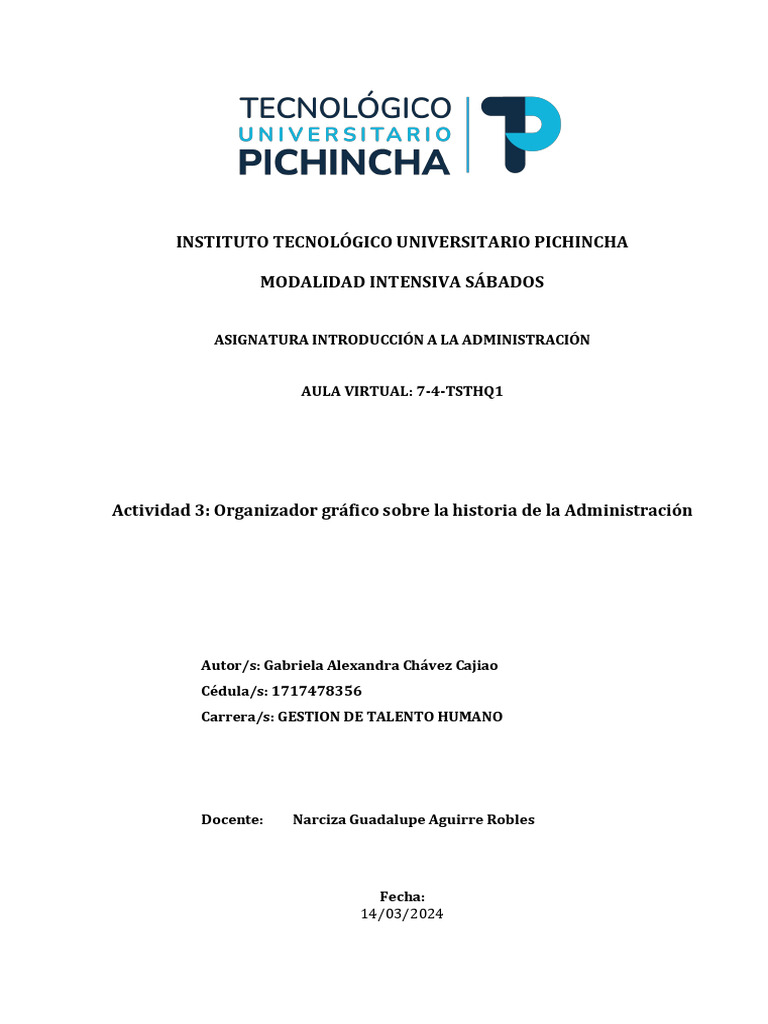Actividad 3 Gabriela Chavez Intencivo Tthh | PDF | Business | Teoría
