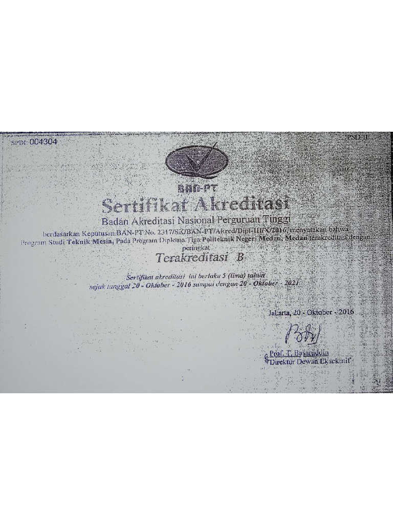 Akreditasi D3 | PDF