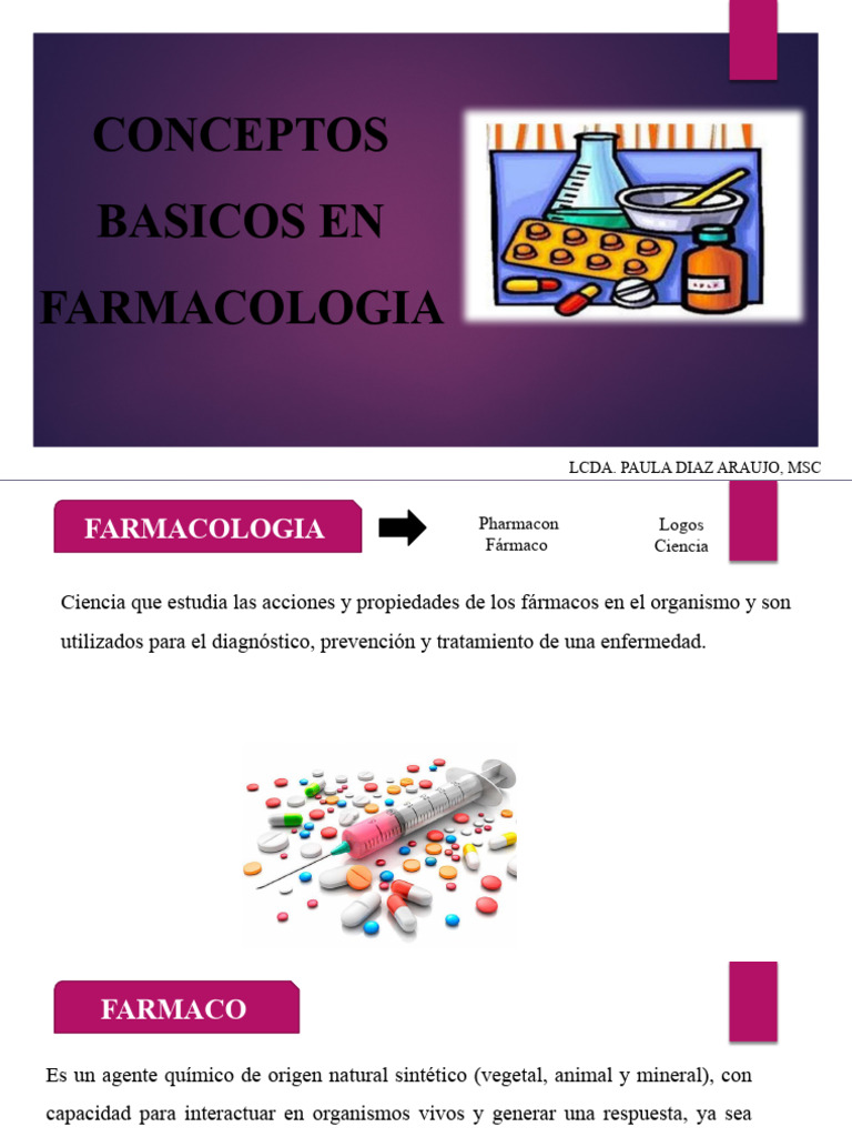 2 Conceptos Basicos en Farmacologia | Descargar gratis PDF | Farmacología | Medicamentos con receta