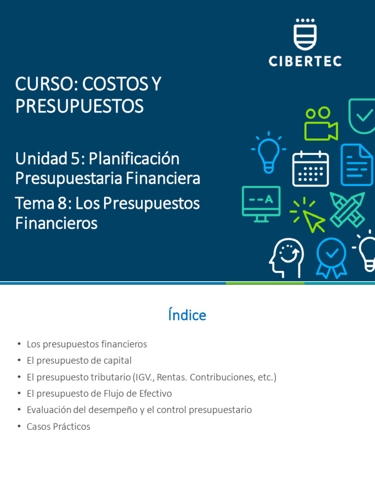 PPT Unidad 05 Tema 08 2022 03 Costos y Presupuestos (1831) SP | PDF | Presupuesto | Business