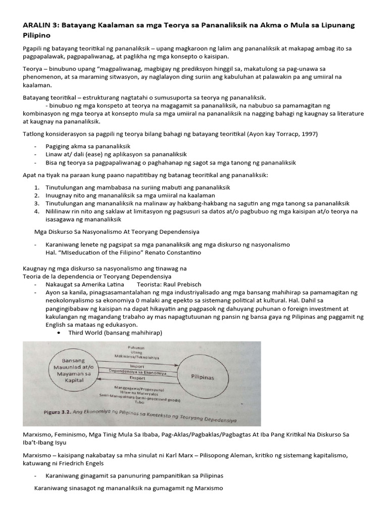 FilDis Handout Aralin 3 | PDF