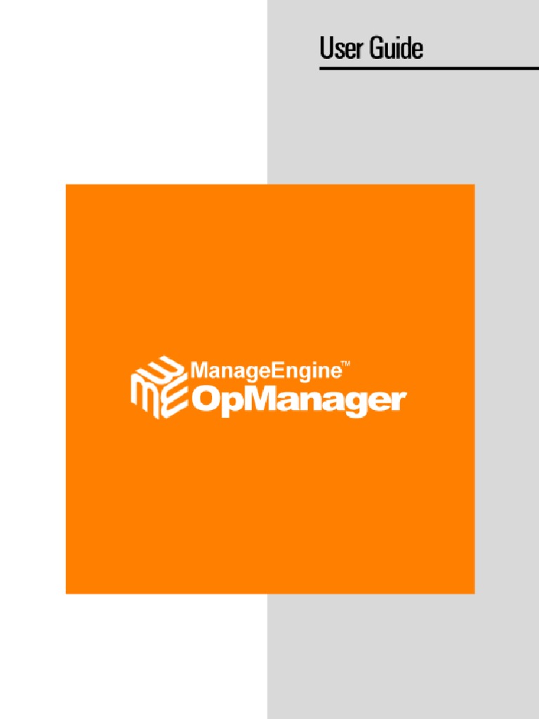 Opmanager User Guide Download Free Pdf Microsoft Sql Server Web