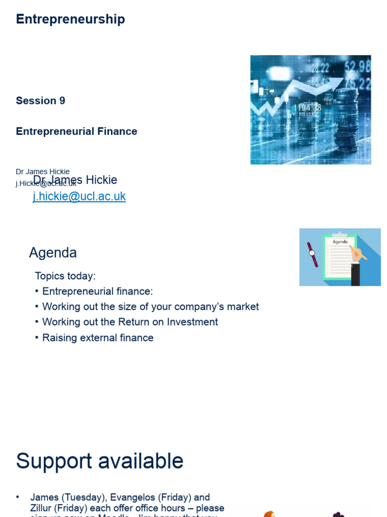 Mastering Entrepreneurship Session 9 | PDF | Corporate Finance | Venture Capital