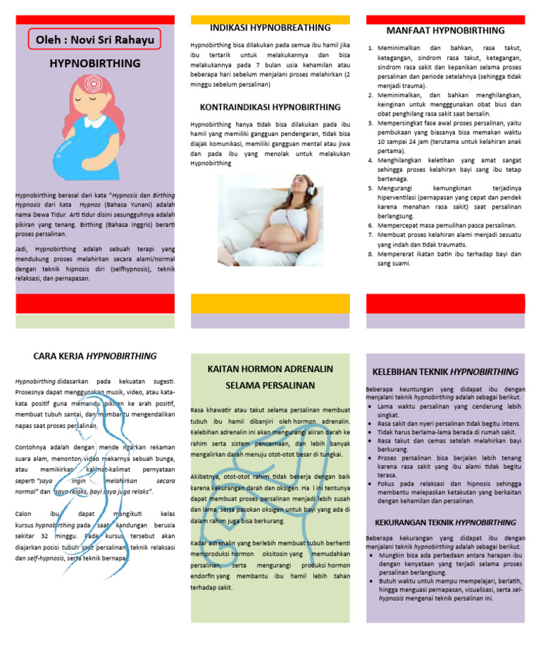 Leaflet Hypnobirthing | PDF | Pengembangan Diri