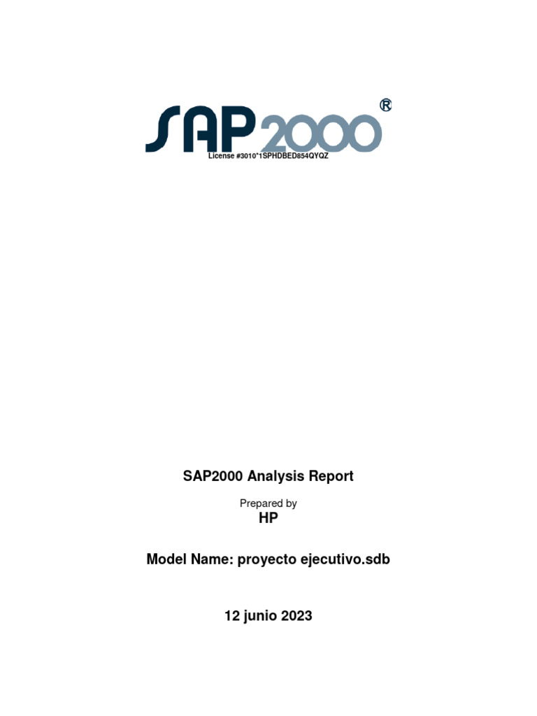 Reporte Sap 2000 | PDF | Beam (Structure) | Building Engineering