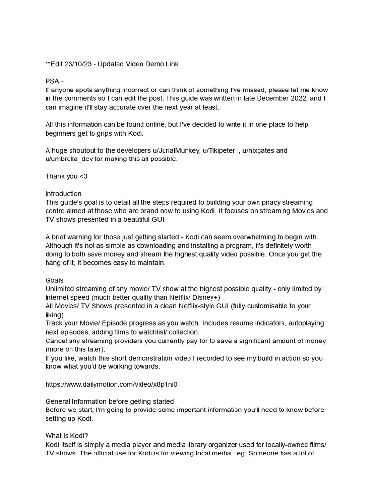 Kodi guide | PDF | Menu (Computing) | Icon (Computing)