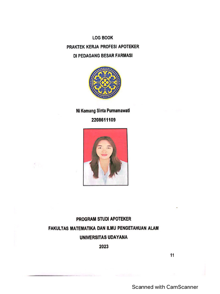 Ni Komang Sinta Purnamawati - Logbook PKPA PBF BKS | PDF