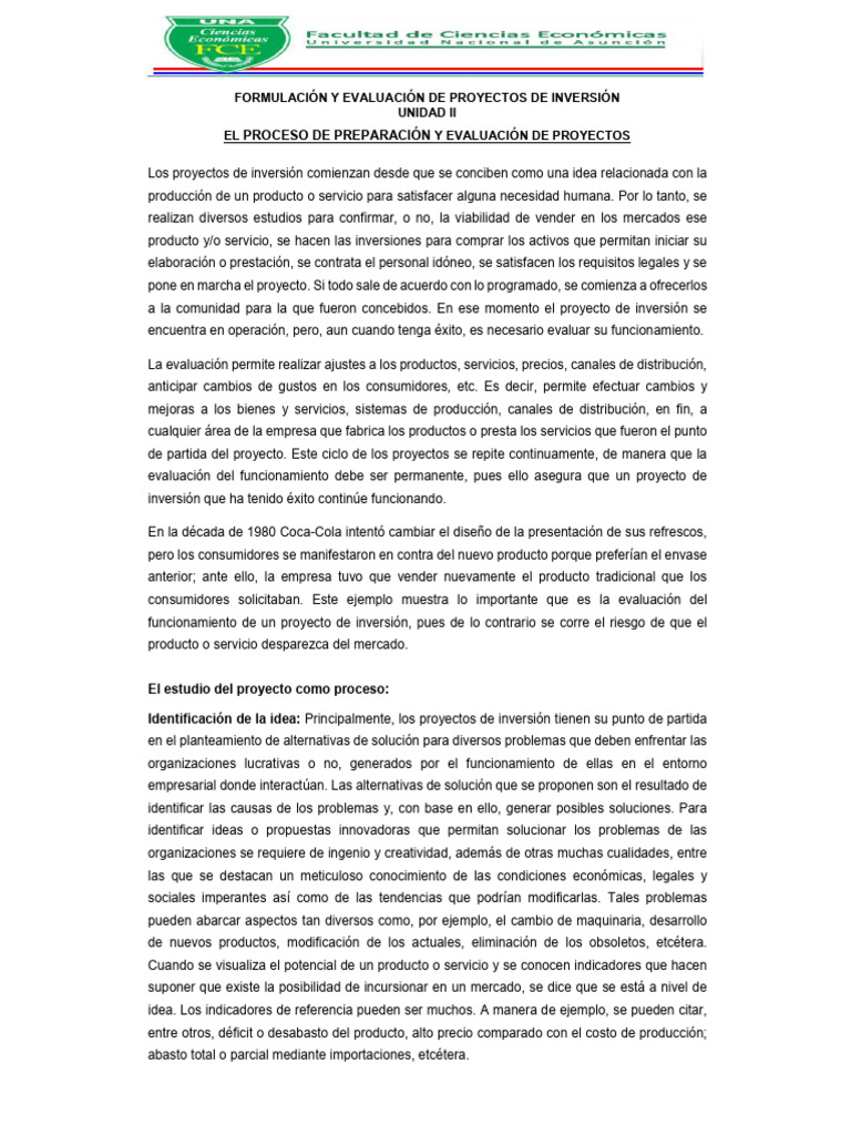 Material de Lectura Unidad 2 | PDF | Estudio de factibilidad | Business